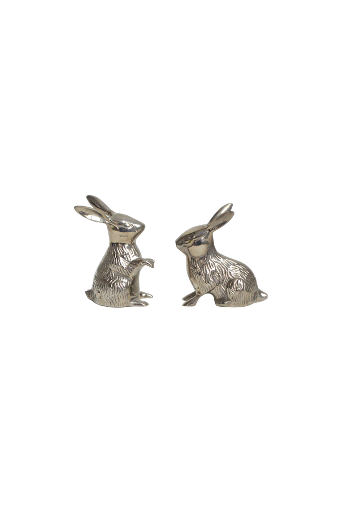 Duo de lapins argentés – Noyo créatif
